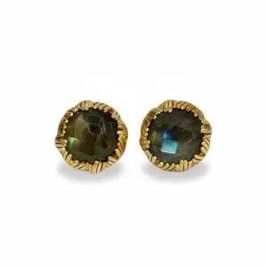 LA PLUIE JEWELLERY Lunara Noire Earrings - Gold