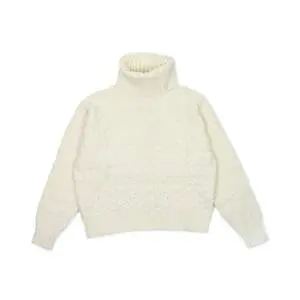 GIGI KNITWEAR Cable Knit Merino Wool Sweater