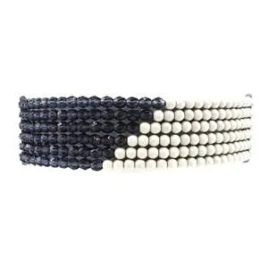 Fairchild Baldwin Masai Choker Necklace - Blue/white