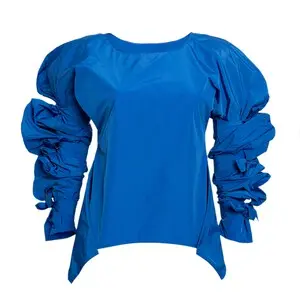 BIANCA POPP Ribbon Wrapped Taffeta Blouse