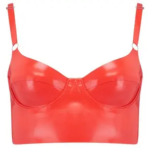 ELISSA POPPY Latex Full Cup Bra - Red