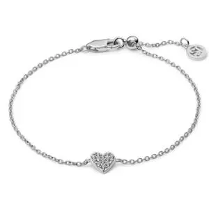 SIF JAKOBS JEWELLERY Cuore Silver Bracelet - White/silver