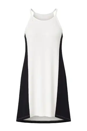 CONQUISTA Two Tone Mullet Cut Dress