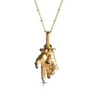 KASUN LONDON Hand Of The Protector Pendant - Gold
