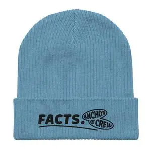 ANCHOR & CREW Facts Organic Cotton Beanie - Blue