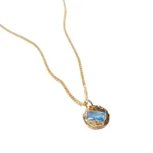 MURU Mini December Birthstone Pendant Necklace - Gold
