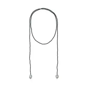 LINYA JEWELLERY Sedna Baroque Pearl And Hematite Necklace - Black