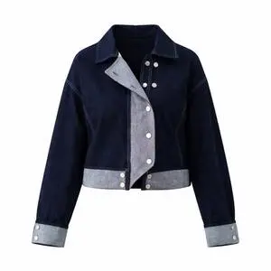 UP-FUSE Drop-shoulder Denim Jacket - Blue