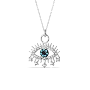 SPERO LONDON Evil Eye Sterling Pendant Necklace - Silver