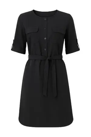 Conquista Button Detailed Day Dresses