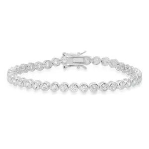 KYLIE HARPER Sterling Cubic Zirconia Tennis Bracelet - Silver