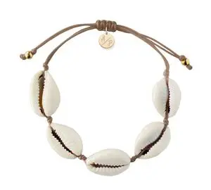 ADRIANA PAPPAS DESIGNS Natural Shell Adjustable Bracelet - Brown