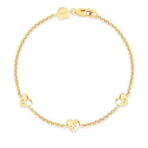 NAZZAR Heart Zirconia Bracelet - Gold