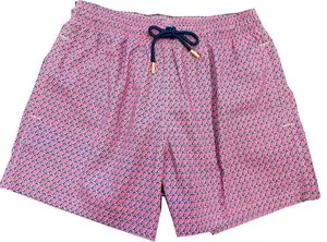 LAZYJACK PRESS Printed Swim Trunks - Pink