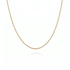 SPERO LONDON Sterling Silver Rope Chain Necklace Gold