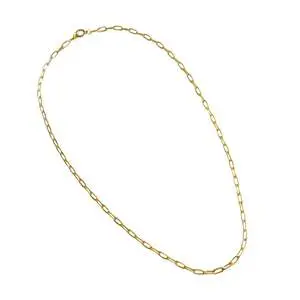 OUTOFOFFICE Paper Clip Chain Necklace - Gold