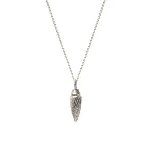 EDGE ONLY Spiral Drop Pendant - Silver