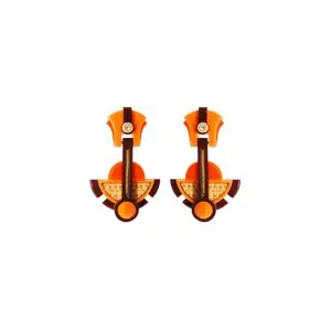 GISSA BICALHO Long Buriti Earrings - Orange