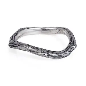 YASMIN EVERLEY JEWELLERY Oxidised Twig Ring - Silver
