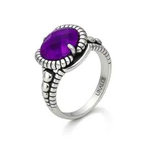 UNALOE Sterling Ring With Hydrothermal Quartz - Silver