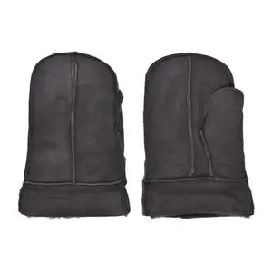 OWEN BARRY Sheepskin Split Mittens - Gray