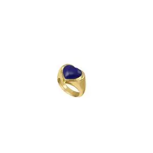LUNAYA JEWELRY Heart Signet Lapis Lazuli Ring - Blue