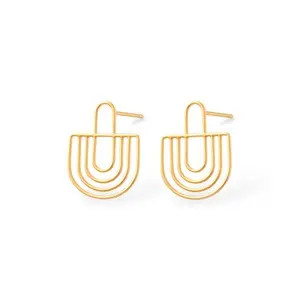 ORIAKU STUDIO Nalo Geometric Earrings - Gold