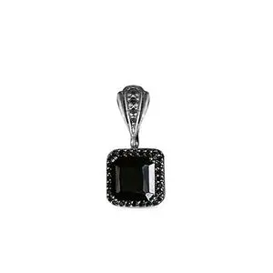 SALLY SKOUFIS Rebel Pendant Diamonds In Premium Rhodium - Black