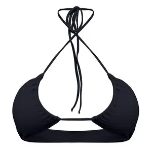 MIHARO Halter Bikini Top - Black