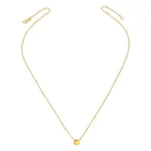 HEATHER HAWKINS Satellite Gemstone Necklace - Yellow