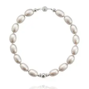SAULE LABEL Sia Platinum Glow Necklace - Silver