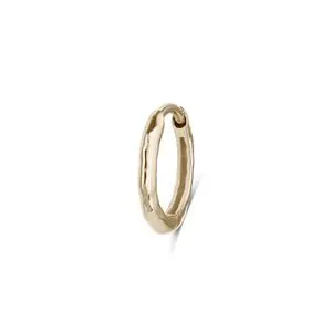 ZOHREH 9k Hammered Huggie Hoop Earring - Gold