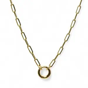 MISS CECILIA Chain Charm Necklace - Gold