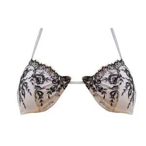 IVY SWIMWEAR Floral Lace Underwire Bikini Top - White
