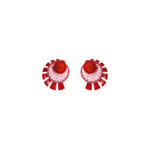 GISSA BICALHO Acrylic Sunshine Earrings - Green