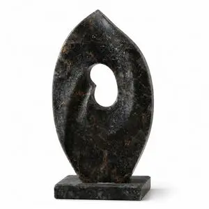 BELS & PEARL Marble Spiral Form Sculpture