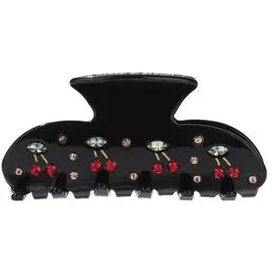 ECLIPSE Cerise Claw Clip - Red/black
