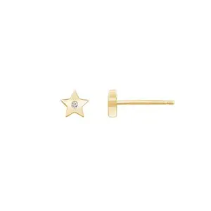 DIAMONBLISS Marilyn Monroe Star Stud Earrings - Gold
