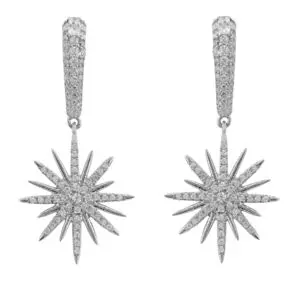 LATELITA Star Burst Drop Earrings