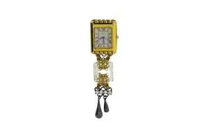 VICKISARGE Salvador Brooch With Gold-tone Watch Face And Crystal Embellishments - Gold/black/silver
