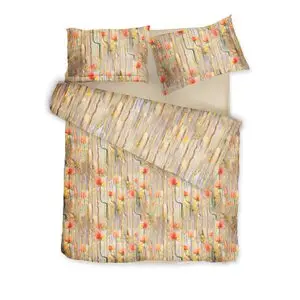 DECOFLUX HOME Neutrals / Sateen Bed Linen Set Poppy - Red