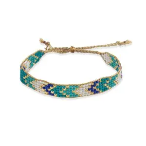 MILOU JEWELRY Olivia Beaded Bracelet - Blue