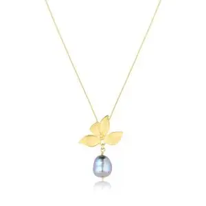 SET & STONES Maeve Flower Pendant Necklace - Gold