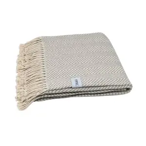 VIRTUE. Cotton Blanket - Grey