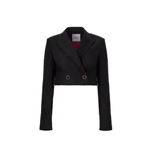 LITA COUTURE Cropped Wool Blazer