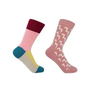 PEPER HAROW - MADE IN ENGLAND Chelsea & Victoria Socks Two-pack - Pink
