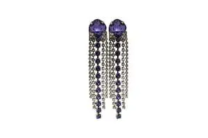 VICKISARGE Shooting Star Earrings - Silver/purple