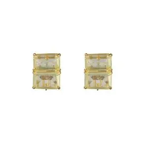 Bounkit Olivia Stud Earrings - Yellow