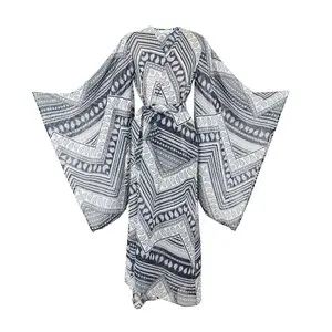 JENNAFER GRACE Edzna Kimono - Blue
