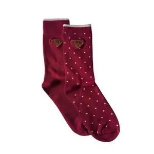 ST. CAYMAN Bamboo Double Bundle Socks - Red